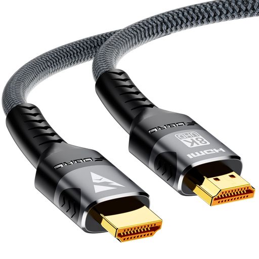 【HDMI2.1】このhdmi ケーブルは、hdmi 2.1規格に準拠しており、8K 60Hz、7680*4320p、最大48Gbpsの帯域幅に対応しており、hdmi 2.0などの旧バージョンと互換性があります。このHDMI ケーブル3D、...