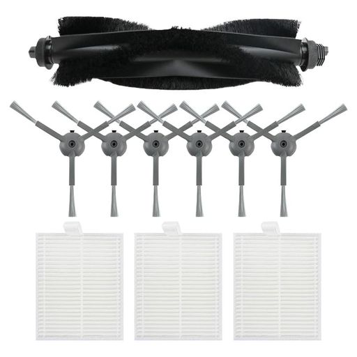 【精密互換性】Eufy L60、L60 Hybrid、L60 SES、L50 SES、L50 シリーズのロボット掃除機専用設計。これらの交換パーツはサイズと形状が純正部品と一致します。 【10点セット】ローラーブラシ1本、HEPAフォームフ...