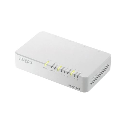 非通信時のポートへの電力供給をカットする省電力機能で、約82%節電※が可能な1000BASE-T対応の電源外付けプラスチック筐体8ポートハブです。 ※計測は、負荷機からハブへデータを転送し、全ポート通信・非通信時の1分後の電力を計測比較した...