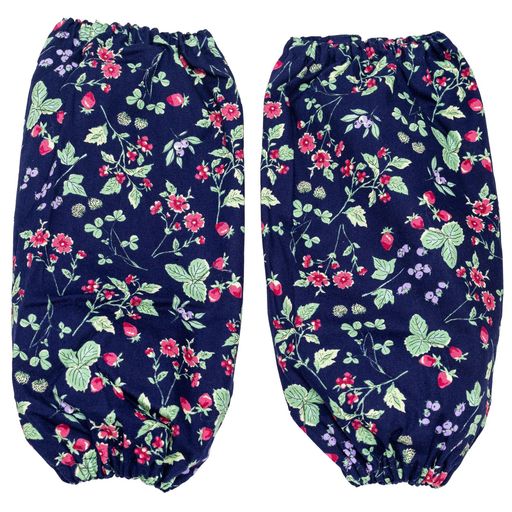 花柄が可愛い丈がやや長めのロングサイズアームカバー サイズ:(約)長さ28.0x幅19.0cm 本体重量:(約)63g 材質:綿100% 生産国:日本