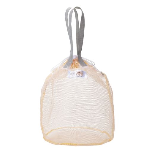 [商品サイズ]W450xH400xDΦ250mm お砂場遊びでそのまま洗えるバッグ 名前が書けるタグ付き 巾着なのでお子さんでも開け閉め楽々