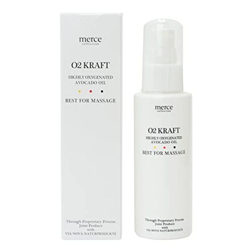 原料:アボガド油、ローズマリー油 優しいローズマリーの香り。ドイツの技術が開発した新しい形の酸素の力をお試し下さい O2KRAFTA100mlは、上質なオイルに高濃度の酸素を含有させたマッサージオイルです。