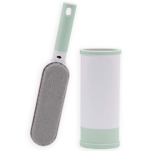 衣類の生地を傷めにくいクッションタイプの両面ブラシ! 付属のケースに何度かスライドすると、底にゴミが溜まってお手入れ楽ちん! シンプルなデザインなので、お部屋のインテリアの邪魔になりにくい◎ ペットの毛や車内のホコリも、ワイドなブラシでサッ...