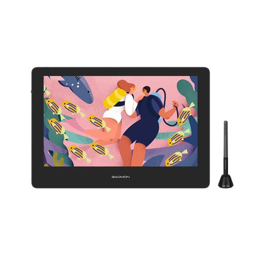 オンライン教育,ゲーム,ドローイング *この液タブは単体で使用できません。この液タブはWINDOWS&amp;MACOSのパソコン(もしくは一部のANDROIDスマホ)に繋いで使用する必要になります。 【フルラミネートスクリーン】-PD13...