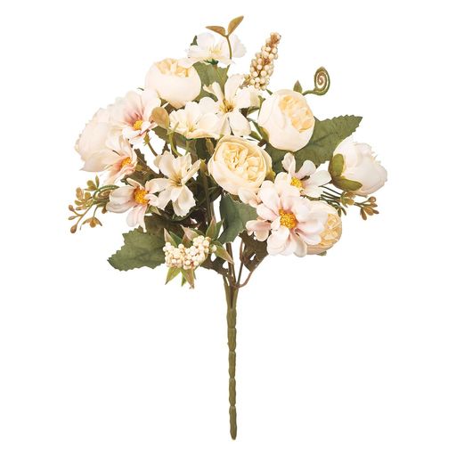 色名:#37クリーム 素材:ポリエステル サイズ:ローズ径4.5xL30xW20cm