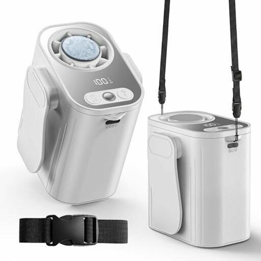 【耐衝撃に優れるABS+金属採用&amp;4WAY多用途】本ポータブル扇風機はABS樹脂と金属素材を採用し、高級な精密仕上げを備え、衝撃強度60kJ/m2を実現、1m高さから6面複数回の転落試験をクリアし外殻割れがなく、一般プラスチックより...