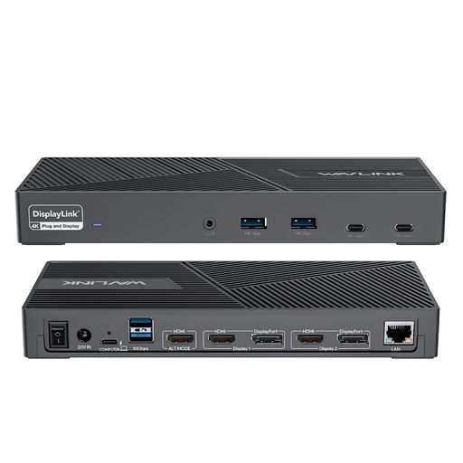 「15ポートの拡張オプション」:1つのUSBC-C接続により、ベースはノートパソコンのtype-Cポートを3つのHDMIポート、2つのDisplayPort、1つの100WPowerDeliveryUSB-Cポート(ホスト)、1つのDCジャ...