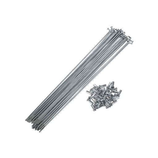 【仕様】サイズ:#14220mm|素材:炭素鋼(亜鉛メッキ)|パッケージ内容:スポーク36本+ニップル36個 【耐久性】炭素鋼を使用し、錆に強く高い強度を発揮。長期的な使用に耐える安定性を実現します。 【軽量・高剛性】軽さと剛性のバランスが...