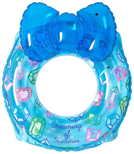 対象年齢:3歳以上 サイズ:55cm ロープ付き かんたん空気栓装着商品 対象年齢3歳~6歳くらいのお子様に最適!。膨らんだ状態のウキワの内周は約80~85cmです。