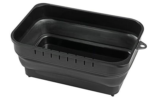 製品サイズ:(約)幅26x奥行35.5x高さ12.5cm、耐荷重:(約)4kg 製品重量:(約)0.45kg 原料樹脂:本体/ポリプロピレン・熱可塑性エラストマー(耐熱温度60度・耐冷温度-20度)、排水栓:シリコーンゴム(耐熱温度150度...