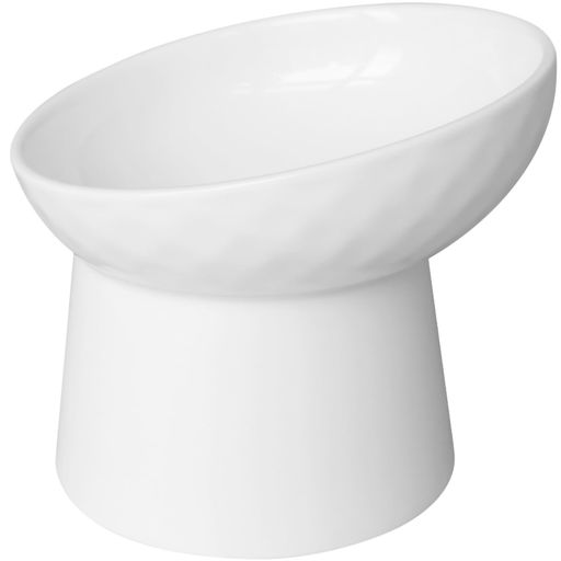 餌入れ 【15°傾斜設計で頚椎を保護&amp;吐き戻し防止】猫の自然な姿勢に基づいて、15°傾きのように設計され、食事中の首や腰の負担を軽減し、食事をサポートします。快適な食事体験がペットの消化を助け、胃酸の逆流や嘔吐を防ぎます。また、高さ...