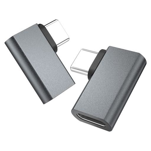 モニター 直角USBC延長アダプター:保護ケースを取り外すことなく、USB-C周辺機器を新しいUSB-Cデバイスに簡単に接続できます。直角デザインにより、特に車、コーナー、ゲームなどの狭いスペースで、状況によってはケーブル管理が向上します。...