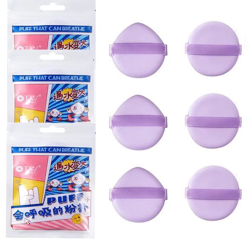 ✨【ドロップ型&amp;細かいパーツまで抜かりなく】可愛いドロップ型の4個パフ。浮きがちなコンシーラーやファンデもきれいになじむ!クッションファンデーションの替え用パフとしてはもちろん、リキッド系のファンデーションも肌にキレイにのせることが...