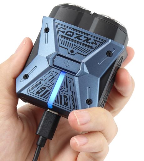 寸法:約W5.5xD3xH7.5cm、 重量:約115g、 個装重量:約170g、 材質:ABS PP PC ステンレス、 電源方式:充電/交流式 (DC5V 1A)、 内蔵充電池:リチウムイオン電池 3.7V 400mAh、 充電/稼働時...