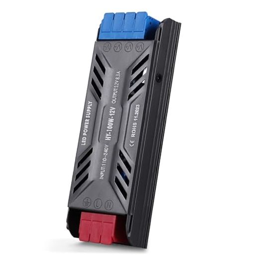 【仕様】入力電圧:100~240V、出力電圧:12V、出力電流:8.3A、最大出力:100W サイズ:14.1cm*5cm*2.3cm 、重さ:0.15kg 【超薄型・コンパクト】超薄型・コンパクトで、隠して設置しやすく、場所を取りません。...