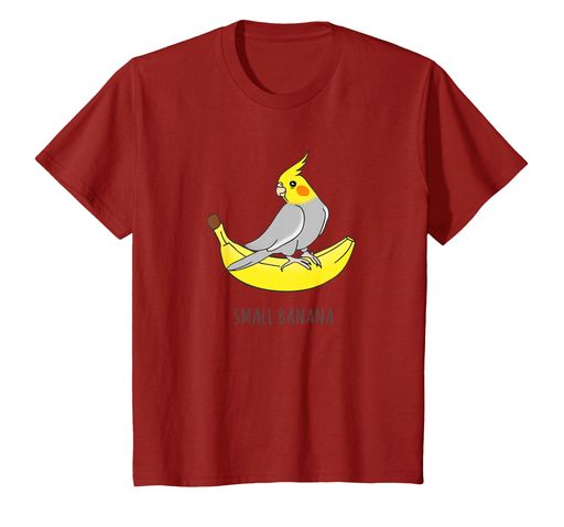 黄色いバナナの上に座っているオカメインコの落書きのユニークなデザイン。オカメインコの飼い主やオウム愛好家へのプレゼントにも最適!この面白いデザインは、オウム愛好家やバーブミームが好きな人へのプレゼントに最適です!デザインは小さなバナナのよう...