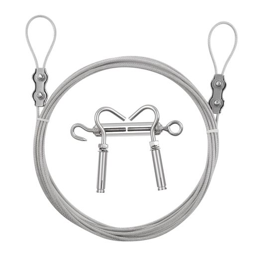 長さ:330cm 素材:304ステンレス製 耐荷重:60kg 特徴:防水、防日焼け、錆びにくい、高耐荷重、使用収納便利、服に優しいです。 適用:シーツ、服、掛ふとんなどを干せます。室内だけでなく、屋外でもご使用頂けます。