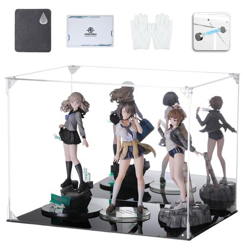 【UVから守る】フィギュアの日焼けによる劣化を防ぐUVカット加工を施している。UVカット率99.3%以上(※ISO9050準拠)、紫外線からのダメージをしっかりガードできる!● 壊れにくい、厳選した厚さ2.8mmの高透明アクリル素材を使用、...