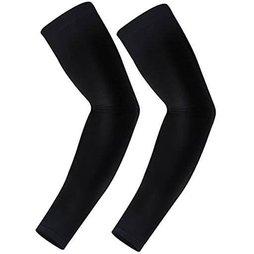 【素材】 90%ポリエステル+10%スパンデックス、接触冷感、弾力性と通気性優れ、シリコン滑り止め付き;【適用対象】男女兼用 、左右2枚セット;【サイズ】S、M、L、XL;【カラー】ブラックとホワイト。 【接触冷感アームカバー】肌に優しい冷...