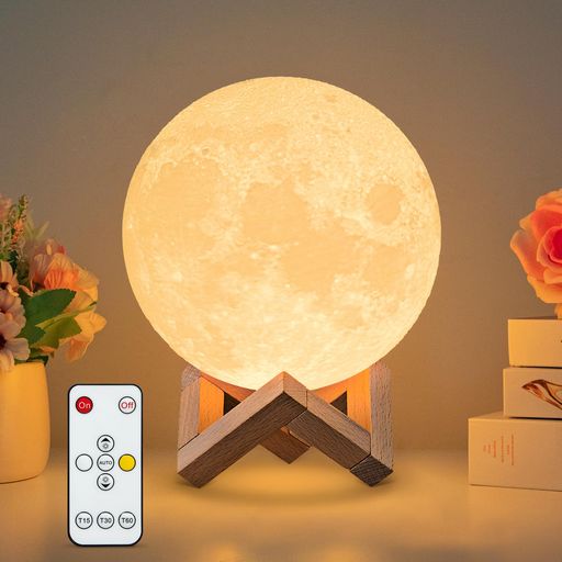 調光可能でプレゼント向きな間接照明 【2023.6.16から進化版・リモコン付き】2つ操作方法あり、球体のタッチボタンとリモコンで明るさと色温度を調整可能。柔らかさや温もりを感じてお部屋の雰囲気をより上質感溢れて、こんな魅力がこのムーンライ...