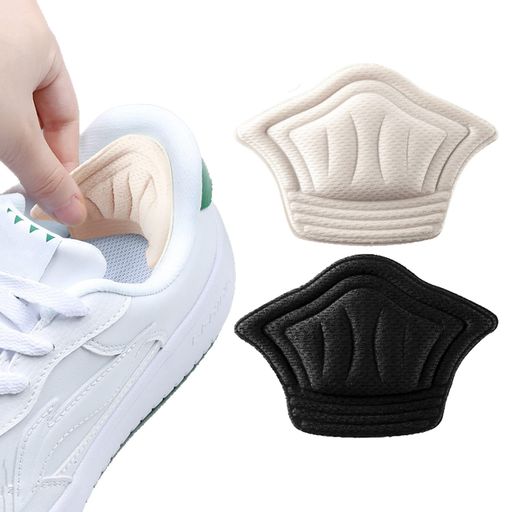 靴擦れとパカパカ防止 【仕様】「WOMLEX」製のかかと素材:スポンジ、竹布。サイズ約:長さ11.5cmx幅8cmx厚い5mm/10mm。2足/4足ブラックセット(合計4枚/8枚) 【靴擦れとパカパカ防止】あなたはまだ新しい靴について心配し...