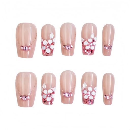 【手作りネイル】最高のマテリアルを選んで、すべて手作りで、丁寧に作られたネイルチップは、耐久性も抜群!サロンみたいな美しいネイルを、より短い時間と安い費用で自宅も実現できちゃいます。何度も使えるから繰り返し使用ことができます。ハート 白抜き...