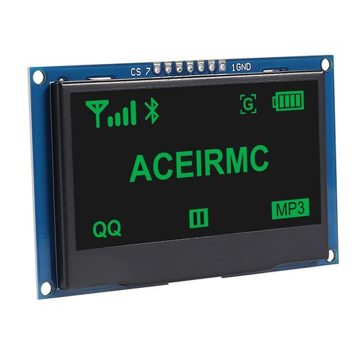 2.4インチ2.4インチ128x64OLEDLCDディスプレイモジュールSSD1309128647ピンSPI/IICI2CシリアルインターフェイスArduinoUNOR3C51用 ドライバーIC:SSD1309。 対角画面サイズ:2.4イン...