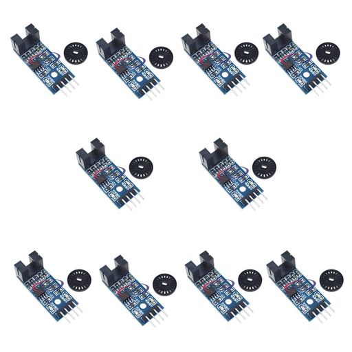 10setsSpeedMeasuringSensorLM393SpeedMeasuringModuleSensorSlotTypeIROptocouplerDIYKitwithEncoders