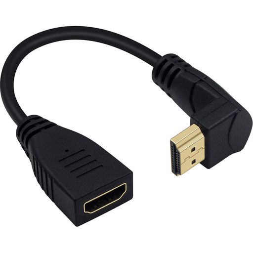 8KHDMI延長ケーブル短い:HDMIオスメス延長アダプタです。FireTVStick等標準HDMI端子付きデバイスを延長用に特別に設計される製品。 高画質、高音質:HDMI延長ケーブル短いL字、対応8K@60Hz、4K(4096*2160...