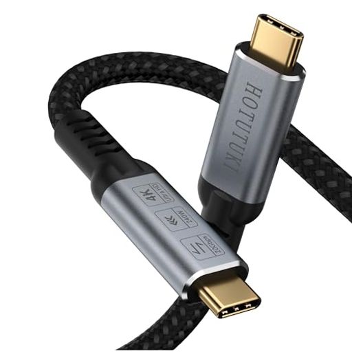 USB 3.2 Gen 2 20Gbps 超高速データ転送 HOTUTUKI USB-C ケーブルは USB 3.2 Gen 2 規格に準拠し、20Gbpsの超高速データ転送を実現。10GB のファイルが約 10 秒でバックアップ可能で、H...