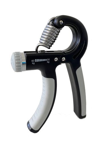 握力の強さ調整可能なハンドグリップです。 仕様サイズ:16x11x2.3cm重量:156g負荷調整:30kg-60kgカラー:ブラック 握力負荷をに調整できますので、ご自身の力に合わせて使用できます。 軽量でポータブル、場所を選ばず、いつで...