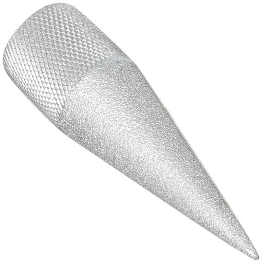重量:100g 対応パンチサイズ:直径3~16mm 材質:本体/炭素工具鋼、ヤスリ部/特殊工具用ダイヤ 用途:切れ味の悪くなった皮パンチの研磨に 鉄・塩ビパイプの内面・外面のバリ取りに
