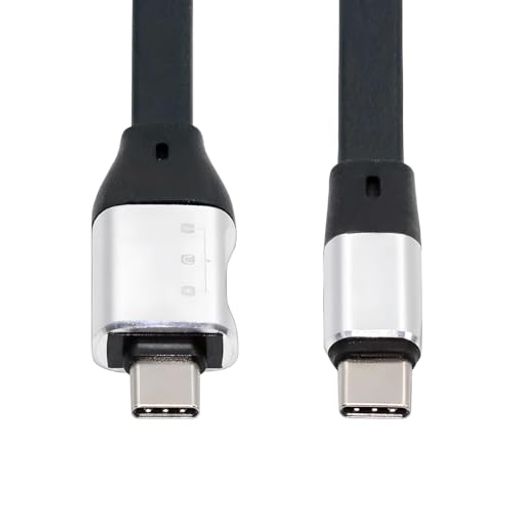 1) 65W (20V 3.25A) PD 最大電力:Type-C メス ポート機能: 急速充電 65W/3.25A およびデータ転送 USB2.0/480Mbps、リバーシブル デザインおよび電源 Type C コネクタ、リバーシブル プ...
