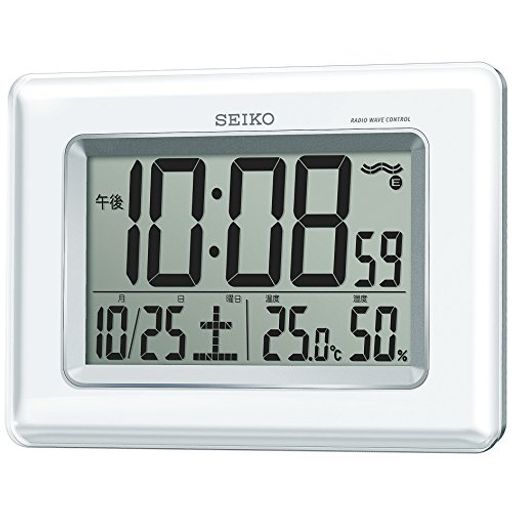 電波修正機能(40kHz/60kHz自動選局・受信OFF機能つき) 2099年までのフルオートカレンダー機能 温湿度表示(温度測定範囲:0°C~40°C 測定精度:プラスマイナス2°C 湿度測定範囲:25%RH~85%RH 測定精度:プラス...