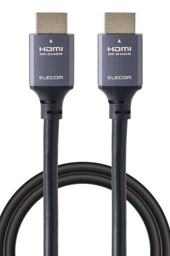 最大8K/60Hzの解像度に対応した、認証済みのウルトラハイスピードHDMI(R)ケーブルです。HDMI出力端子を搭載したゲーム機などの接続におすすめです。 1本のケーブルで、映像信号と音声信号をデジタルのままで高速伝送するだけでなく、イー...