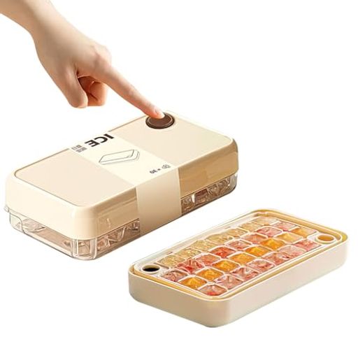 ✨【1秒で簡単に氷を除去】革新的なプッシュ式デザインを採用。タップを 1 回押すだけで、30 個の氷が瞬時に出てきます。従来の製品のように氷を押したり叩いたりする必要がないので、忙しい朝や急な来客時でも、手間や手の冷えを気にせず素早く氷を用...