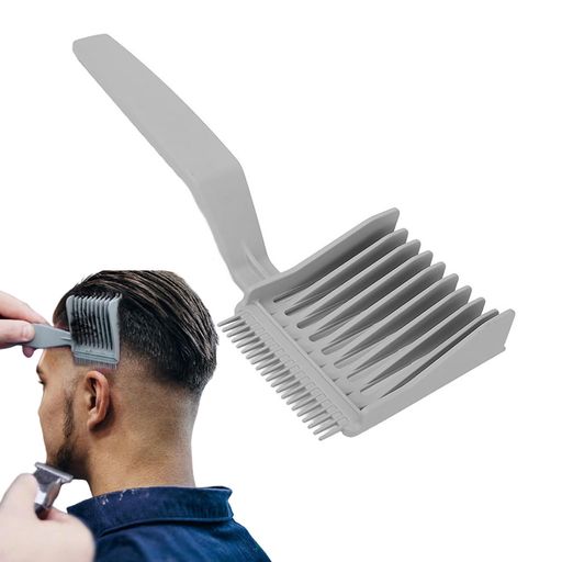 【フェードコーム】男性のフェードコームは長三角歯の設計を採用し、根元の根元に深く入り込むことができ、フラットヘアトリムに適しているだけでなく、円弧の角度を処理するのが得意です。櫛歯上のグラデーション目盛マークは、理髪師が異なる髪長間のシーム...