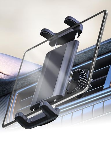 🚗【高品質素材と完璧な保護】タブレット&amp;スマホ両用のエアコン吹き出し口式車載ホルダーは最新の高品質素材で作られており、市販の金属フックは傷つきやすく、他の安価なプラスチックは壊れやすいという問題を完全に解決し、あなた...
