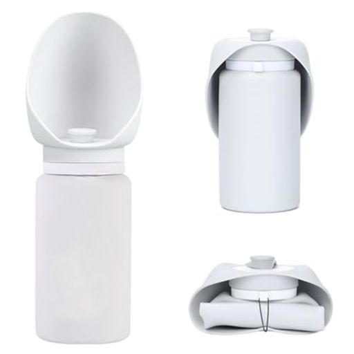 ✅【大容量550ml&amp;ワンプッシュ給水】179gと軽量ながら550mlの大容量!お散歩やお出かけ先で十分な水を持ち運べるペットウォーターボトルです。ワンプッシュ式で片手操作ができ、トレー不要で犬や猫にすぐ水を与えられます。 ✅【折り...