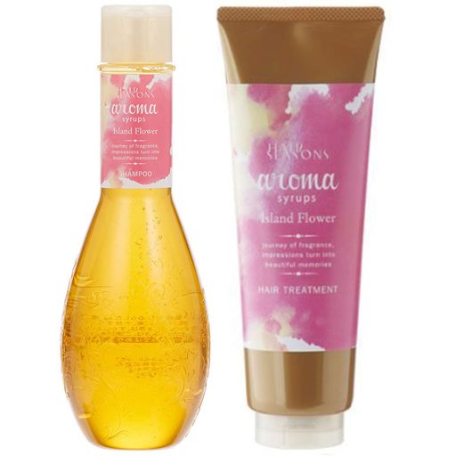 モイスチャライジング アイランドフラワーシャンプーとトリートメントのお得なセット! ヘアシーズンズ アロマシロップスは保湿力の高いテオシロップに注目したヘアケアシリーズです。 南の島の楽園、ニューカレドニアをイメージし、バニラに似た甘い香り...