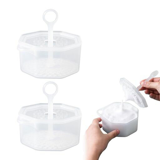 【洗顔泡立て器】この洗顔泡立て器は、洗顔料から厚くて細かいクリーミーな泡を効果的に作成し、より穏やかにし、肌の摩擦や刺激を軽減します。従来の手でもみ泡に比べ、きめ細かい泡を立てることができるため、毛穴の汚れをしっかり洗浄し、洗浄効果を高めま...