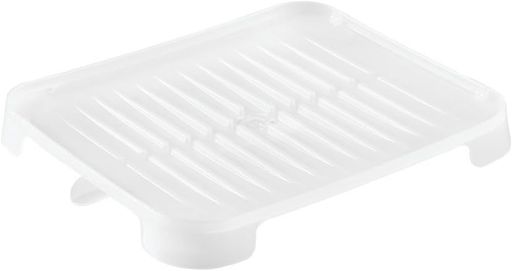 41.15x34.80x4.45cm 可動式排水口付きの水切りラック ウネ織り模様でお皿や、ポットやフライパンをカウンターなどの平らな表面に直接置かずに、浮かせて乾かせるデザイン 360度に回る排水口で簡単に水はけができるデザイン 模様のつ...