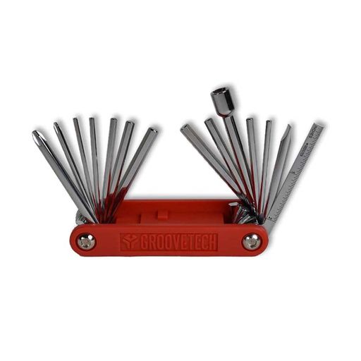 CruzTOOLS ドラム用 マルチツール メンテナンス工具 ドライバー:1番、2番プラス・ドライバー 5mmマイナス・ドライバー 六角レンチ: 2mm, 2.5mm, 3mm, 4mm, 5mm, 3/32", 1/8", 5/32", ...