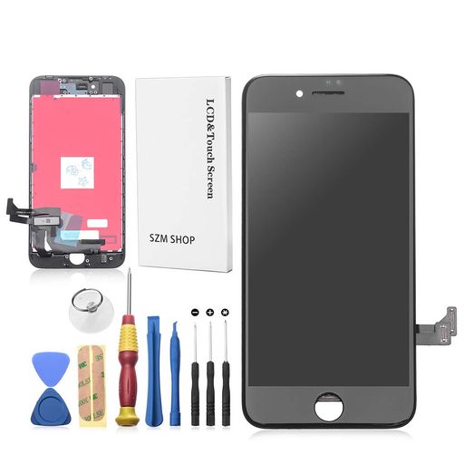 iPhone84.7インチ修理交換用、高品質LCD液晶、タッチパネルデジタイザフロントパネルです。表示トラブル、LCDスクリーン割れ、故障したピクセル、配色のトラブル、スクリーンの破損等のトラブルを修復できます。 フロントガラスとLCD液晶...