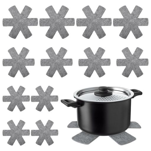 【製品仕様】不織布鍋セパレーター12個セット、3種類のサイズ。直径:20cm30cm38cm;一方、必要に応じてサイズをカットすることもできます。 【高品質の素材】不織布で作られたストーブプロテクターは、優れた吸水効果があり、非変形、十分な...