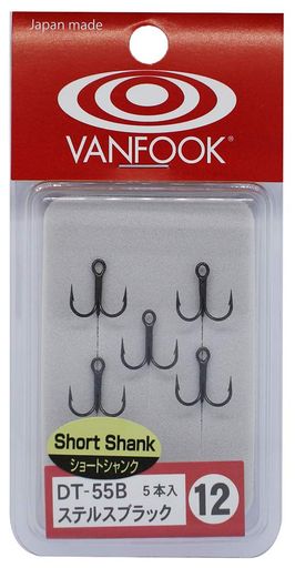 入数:5本入り フックカラー:ステルスブラック フックサイズ:#12