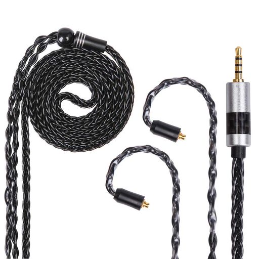 純銅銀メッキケーブルは優れた音伝導を持っており、騒音少なくて音が透過しています。高級の炭素繊維飾りプラグを加えて、綺麗で実用であります。 8芯ケーブルはより良い伝送速度を備え、信号伝送ロスを最小限に抑え音の劣化を少なく、自然な音質をキープ、...