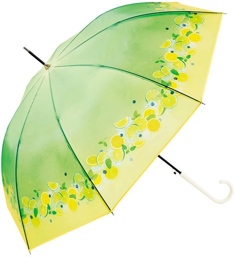 サイズ(約):親骨/58cm、開いた直径/98cm、全長/89cm 本体重量(約):400g 素材・材質:生地/ポリウレタン、親骨/グラスファイバー、ハンドル/マットプラスチック 生産国:中国 その他仕様:8本骨