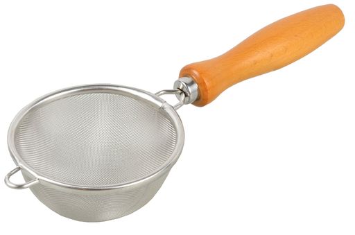 サイズ(約):幅83x奥行48x全長225mm 重量(約):45g 材質:本体/ステンレス鋼、柄/天然木 原産国:日本 新越金網株式会社 販売者:パール金属株式会社