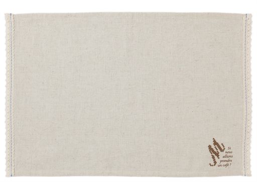 本体サイズ:約32x45x0.1cm 本体重量:約40g 素材・材質:綿90%、麻10% 原産国:インド